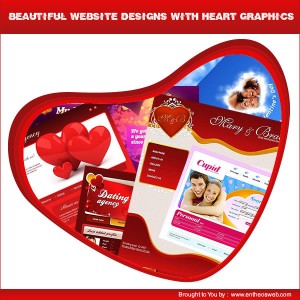Beautiful Website Designs with Heart Graphics | EntheosWeb
