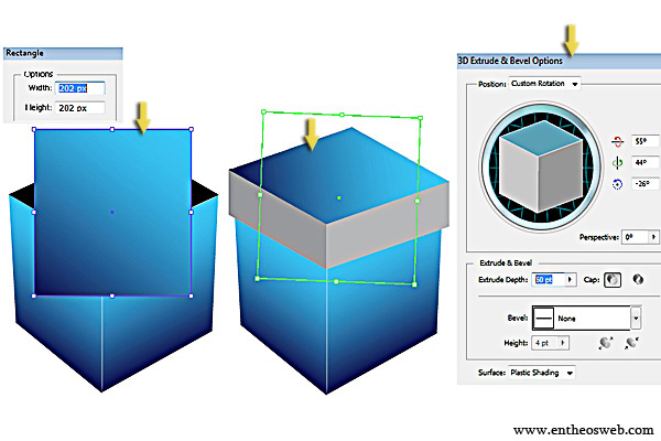 3D Gift Box Tutorial in Illustrator | EntheosWeb