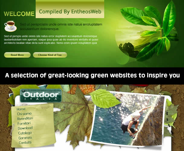 A selection of great-looking green websites to inspire you | EntheosWeb