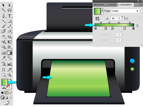 Learn to Make a Printer Vector in Illustrator | EntheosWeb