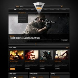 Thrilling Game Website Templates | EntheosWeb