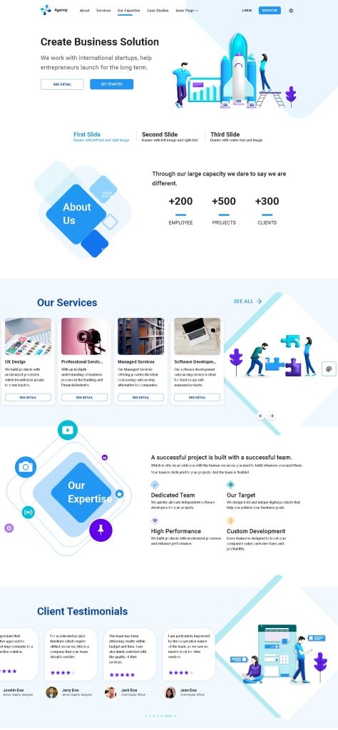 Impressive Business Website Templates | EntheosWeb