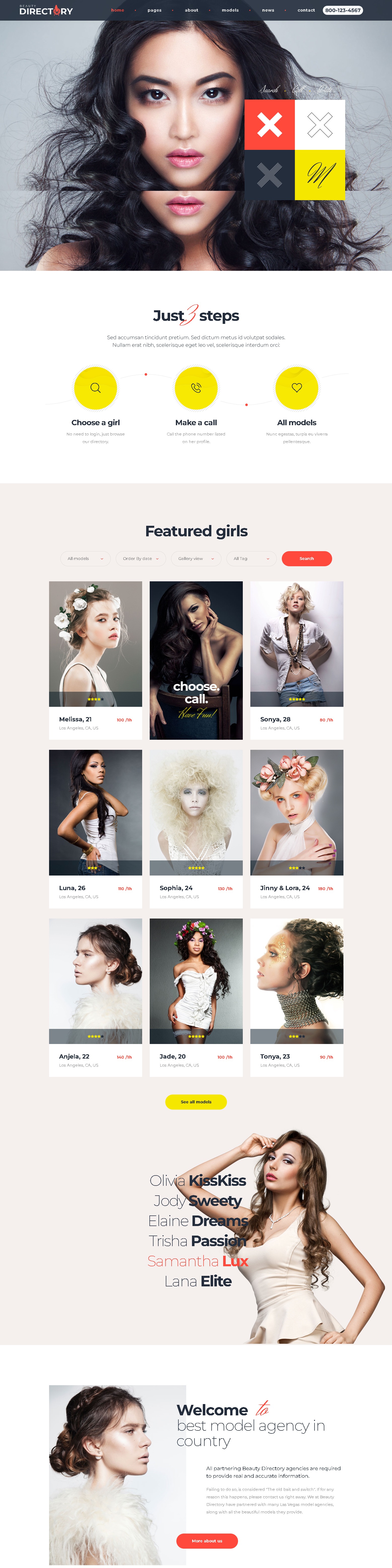 Trendy Fashion Website Templates | EntheosWeb