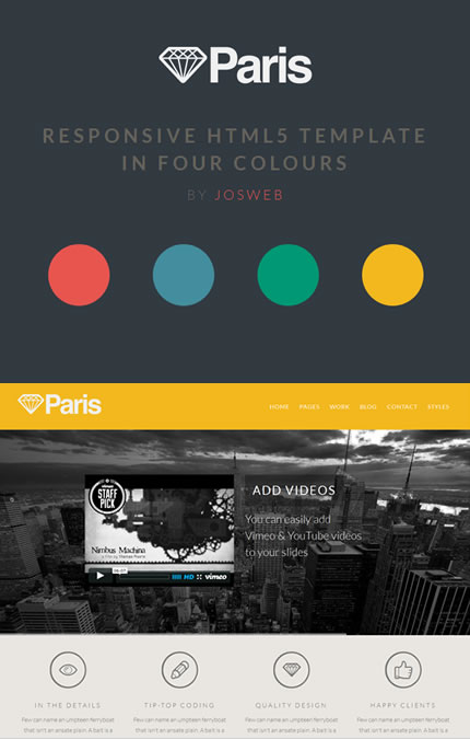 Flat Design Website Templates | EntheosWeb