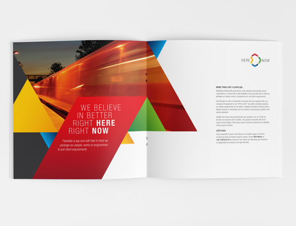 Creative Brochure Design Ideas - Geometric Shapes And More | EntheosWeb