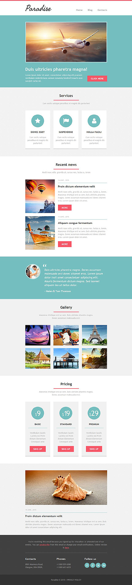 Responsive Newsletter Templates For Effective Email Marketing | EntheosWeb