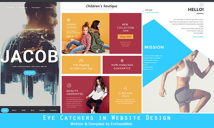 Eye Catchers in Website Design | EntheosWeb