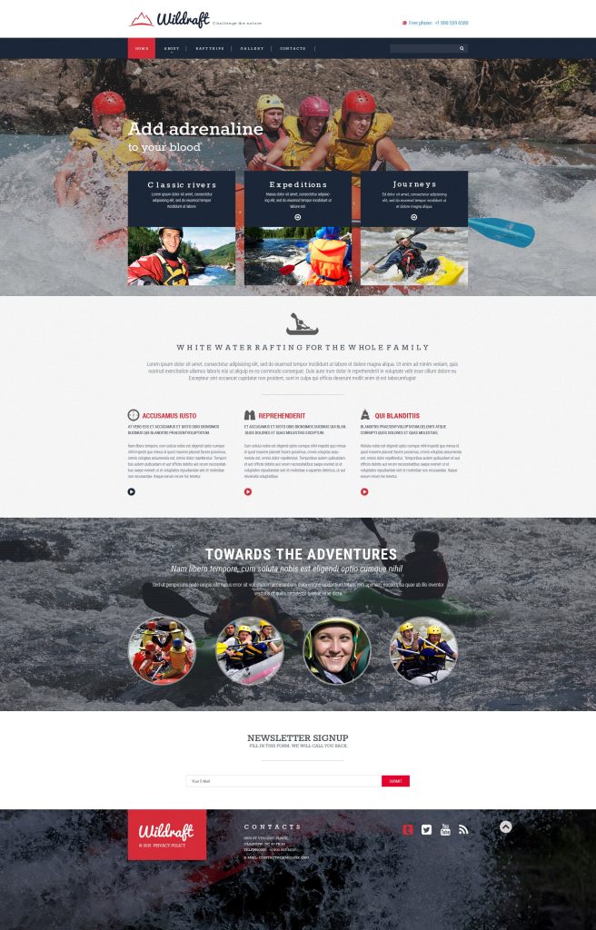 CRAZY Extreme Sports Website Templates | EntheosWeb