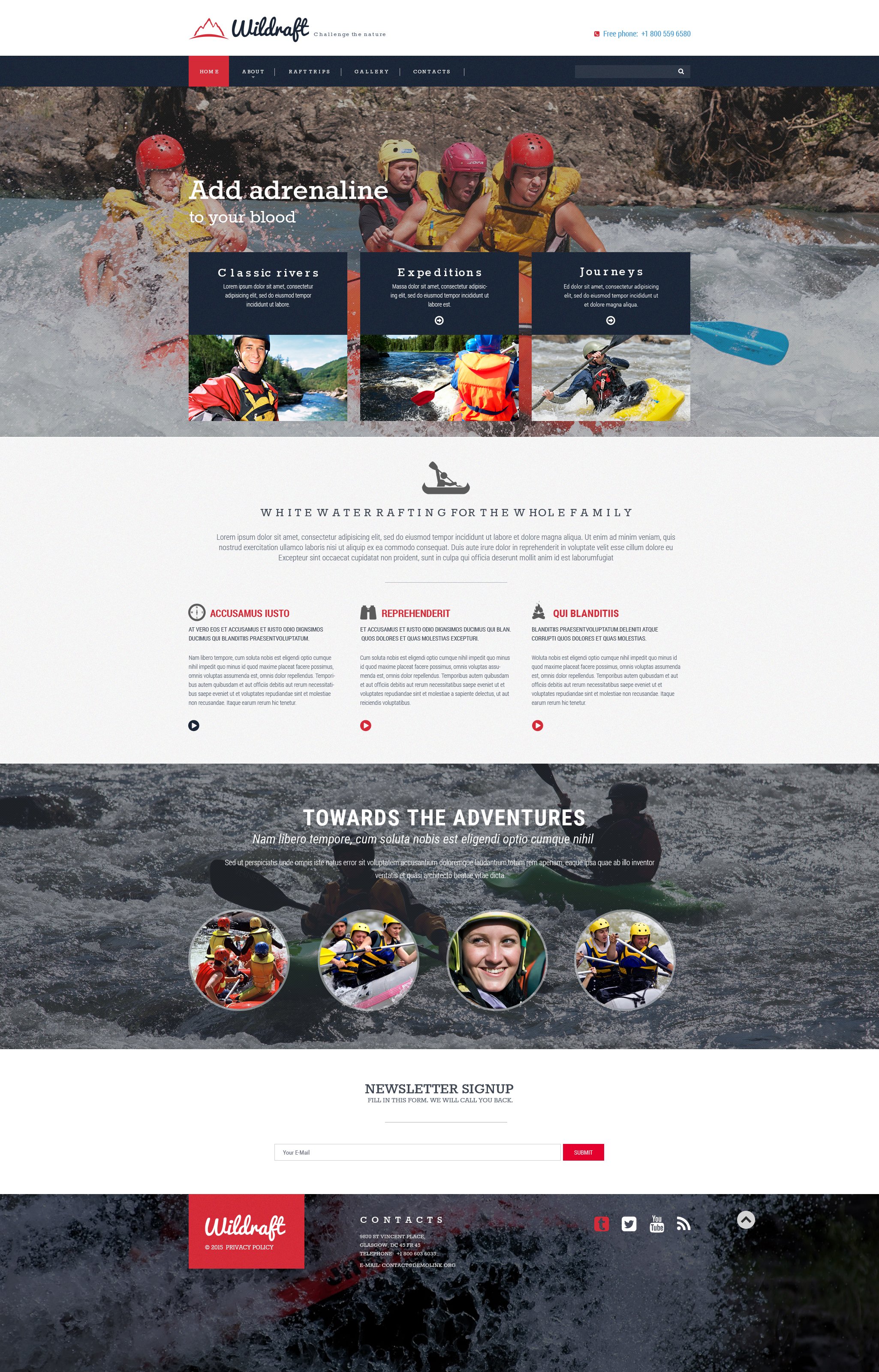 CRAZY Extreme Sports Website Templates | EntheosWeb