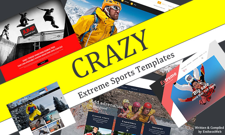 CRAZY Extreme Sports Website Templates | EntheosWeb