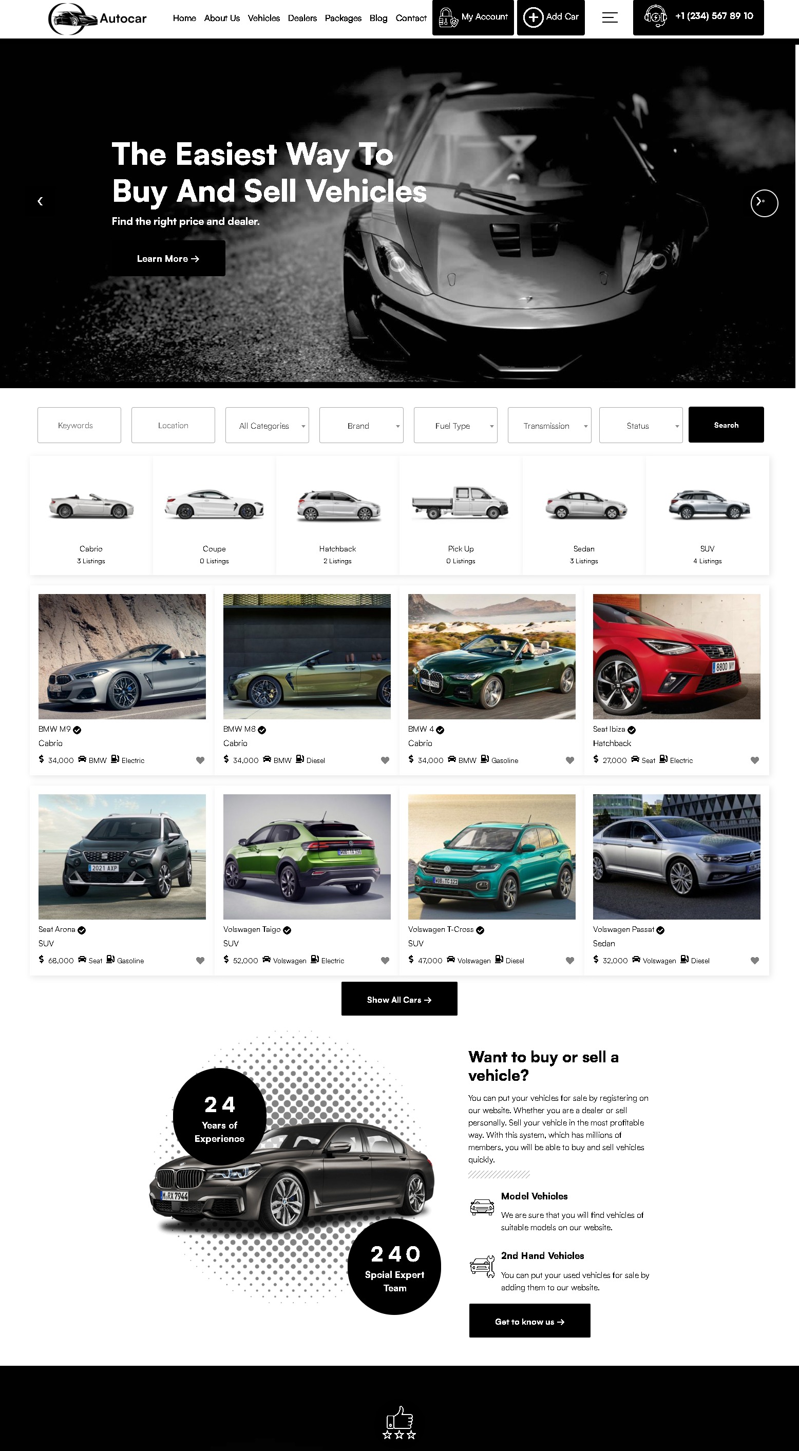 Best Cars & Automotive Website Templates | EntheosWeb