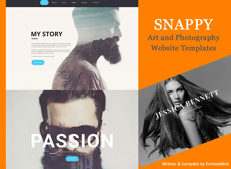 SNAPPY Art & Photography Website Templates | EntheosWeb