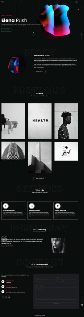 Modern Personal Website Templates - HTML5 Responsive Website Designs