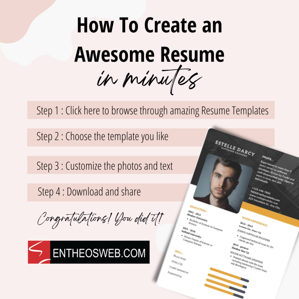 50 Creative Resume Templates For Designers | EntheosWeb