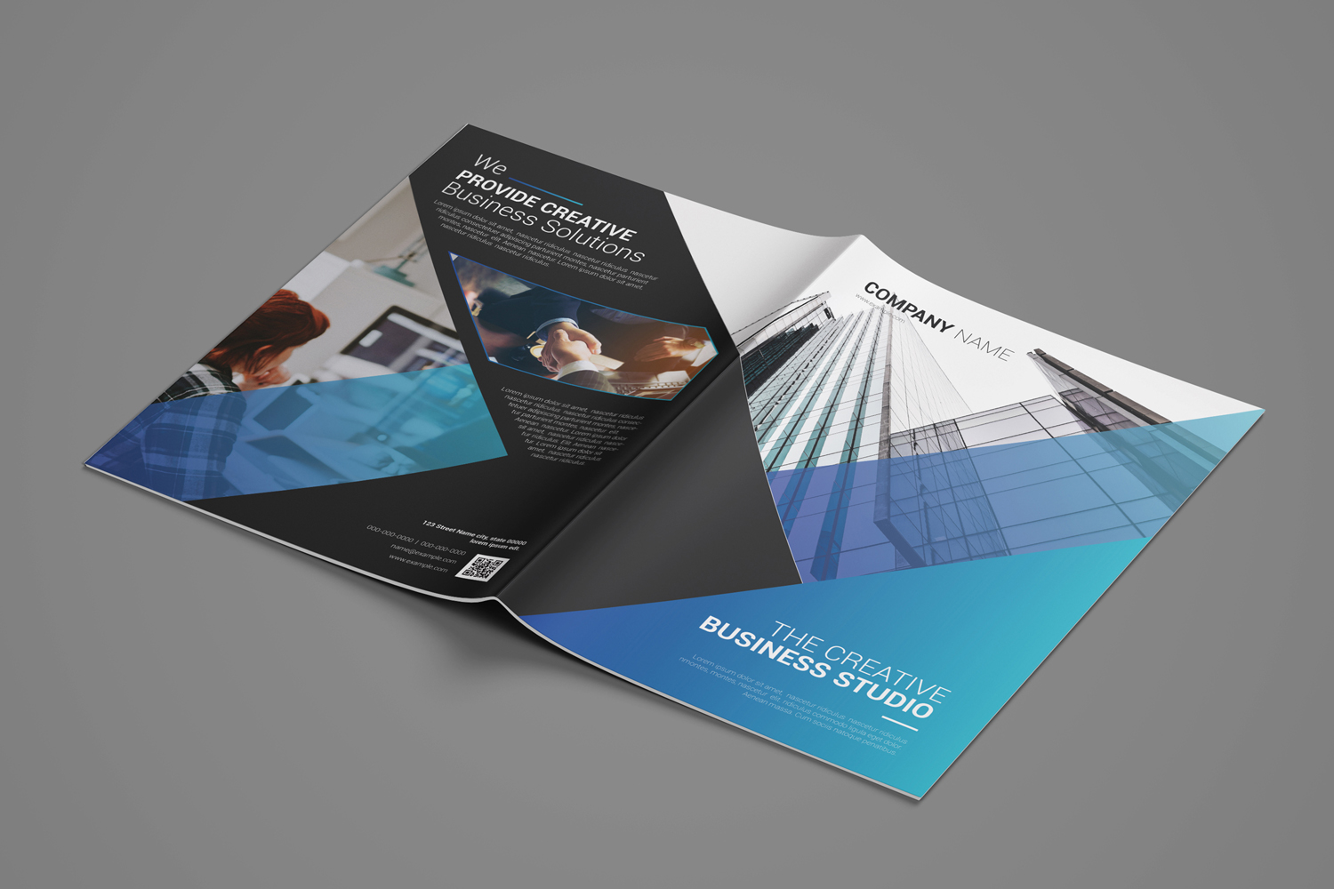 Creative Brochure Design Ideas - Geometric Shapes And More | EntheosWeb