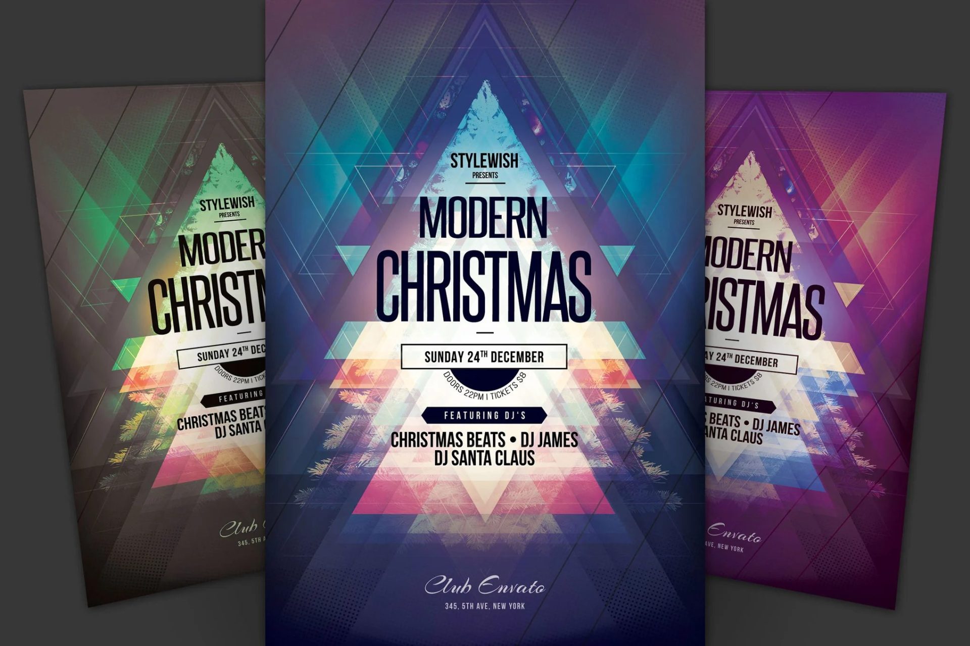 Beautiful Christmas Posters and Flyer Design Templates | EntheosWeb
