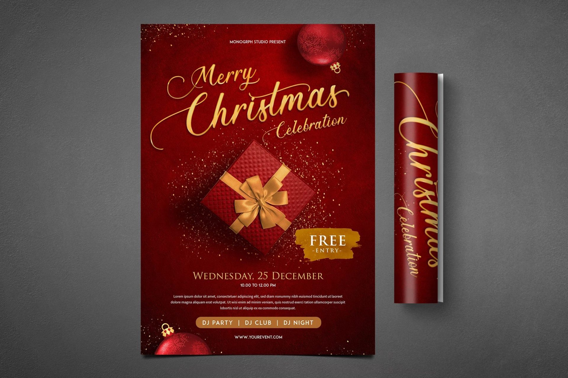 Beautiful Christmas Posters and Flyer Design Templates | EntheosWeb