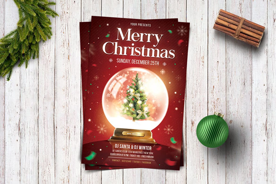 Beautiful Christmas Posters and Flyer Design Templates | EntheosWeb