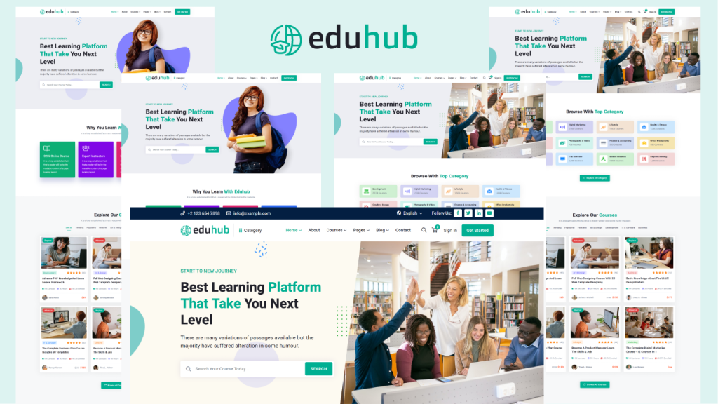 Featured Template – Eduhub – Education And LMS HTML5 Website Template ...