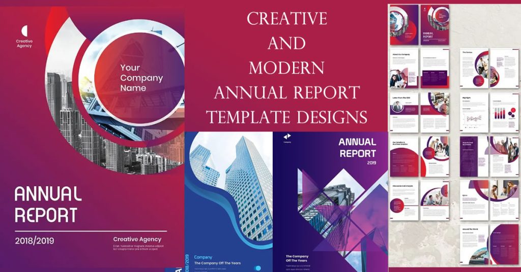Creative & Modern Annual Report Template Designs | EntheosWeb