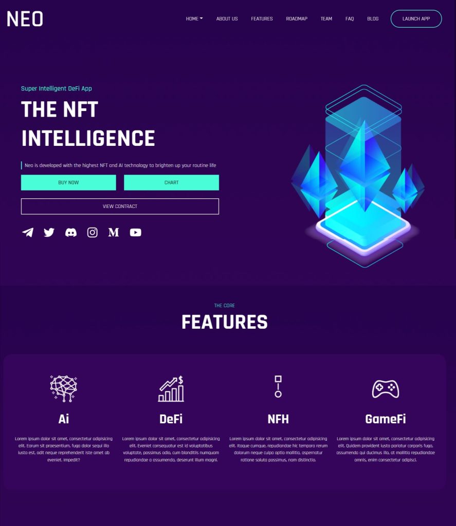 Best NFT Marketplace Website Templates – Landing Pages & WordPress ...