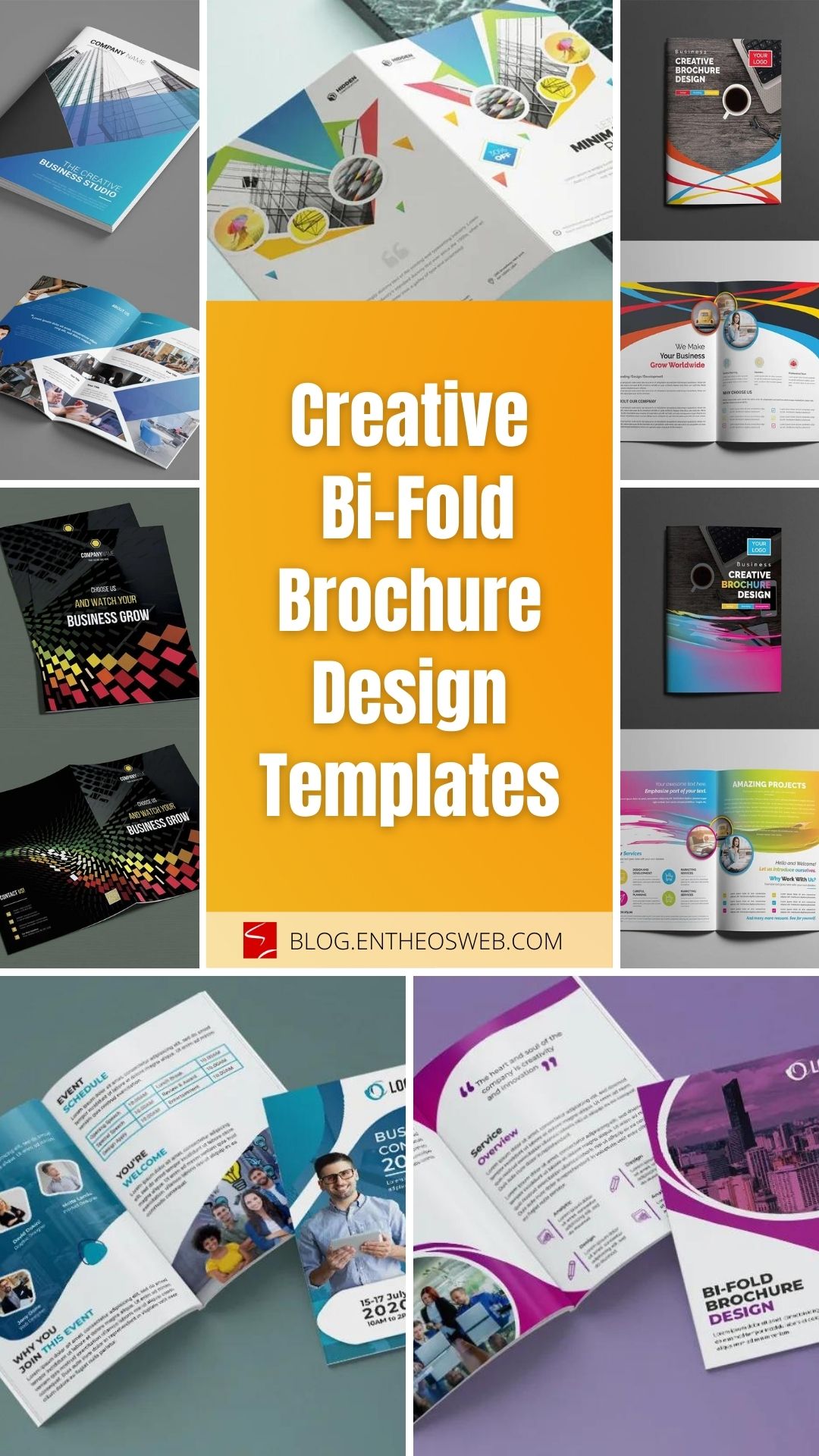 Creative Bi-Fold Brochure Design Templates | EntheosWeb