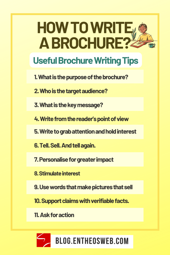 How to Write A Brochure? Useful Brochure Writing Tips | EntheosWeb