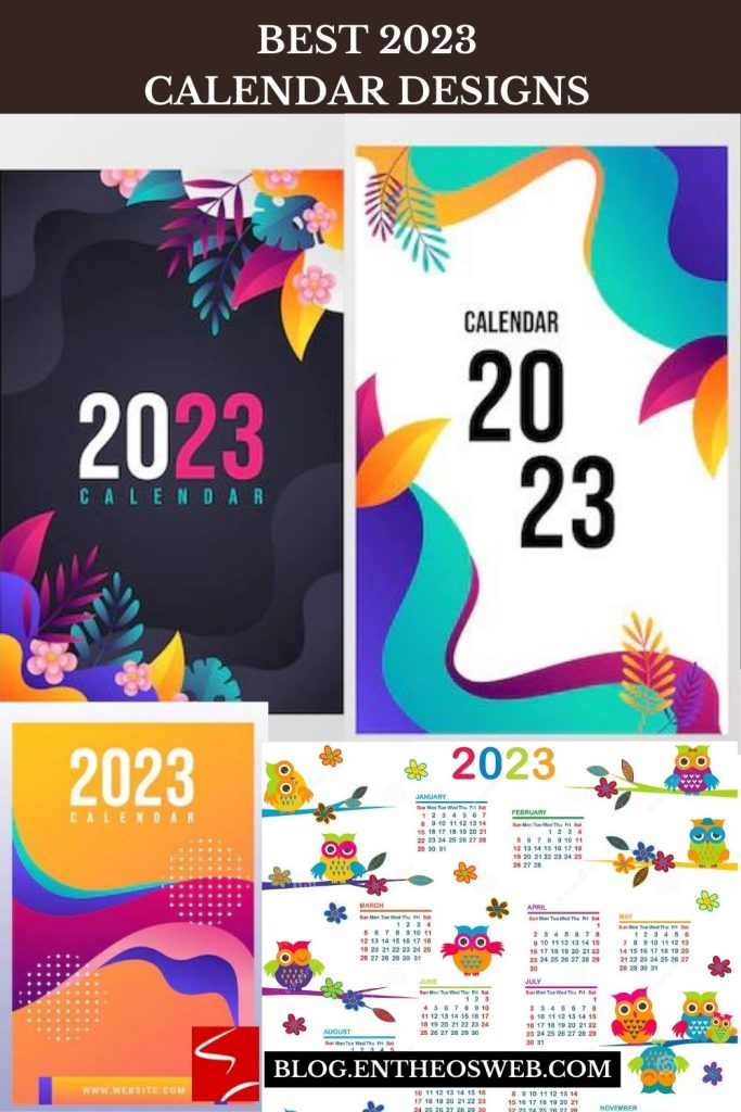 2023 Calendar Designs – Colorful, Creative, Floral & Aesthetic | EntheosWeb