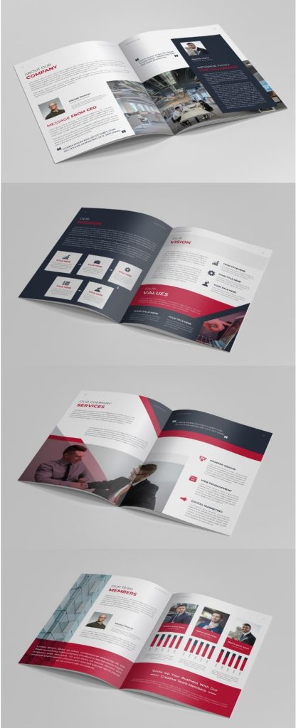 16 Page Brochure Design Templates | EntheosWeb