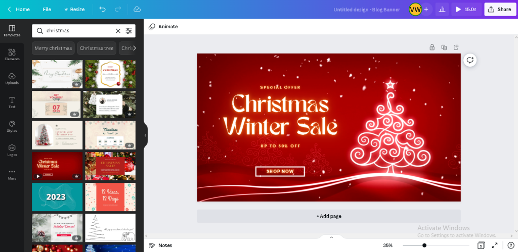 How to Create an Animated Christmas Card in Canva in 2 Minutes ...