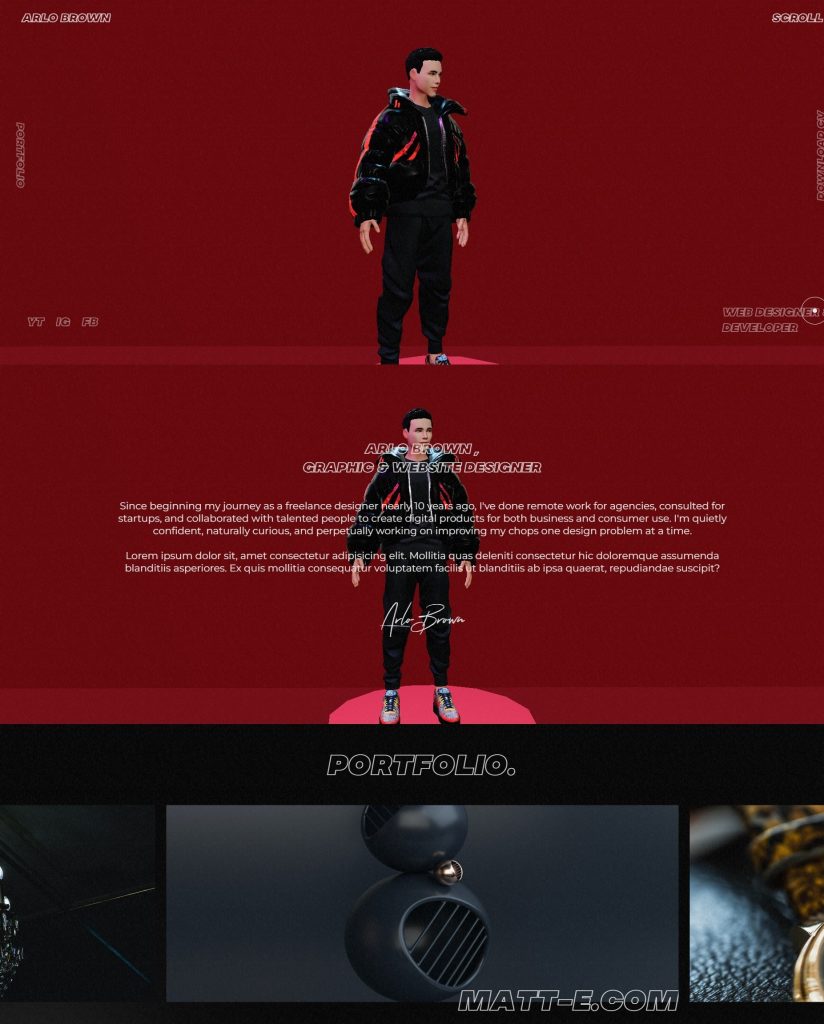 Creative & Modern 3d Animated Website Templates | EntheosWeb