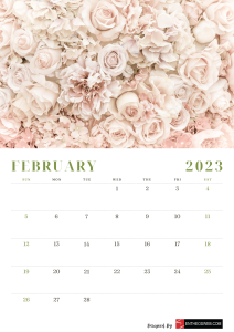 Floral 2023 Calendar – Free PDF Download | EntheosWeb