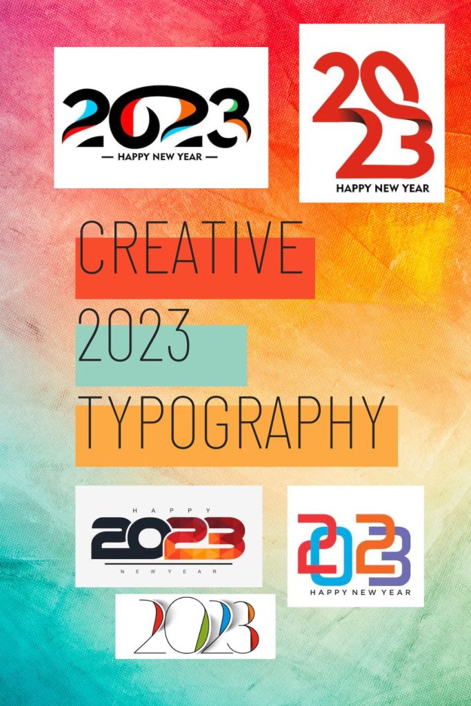 Creative & Modern 2023 Happy New Year Typography Designs – Vector ...