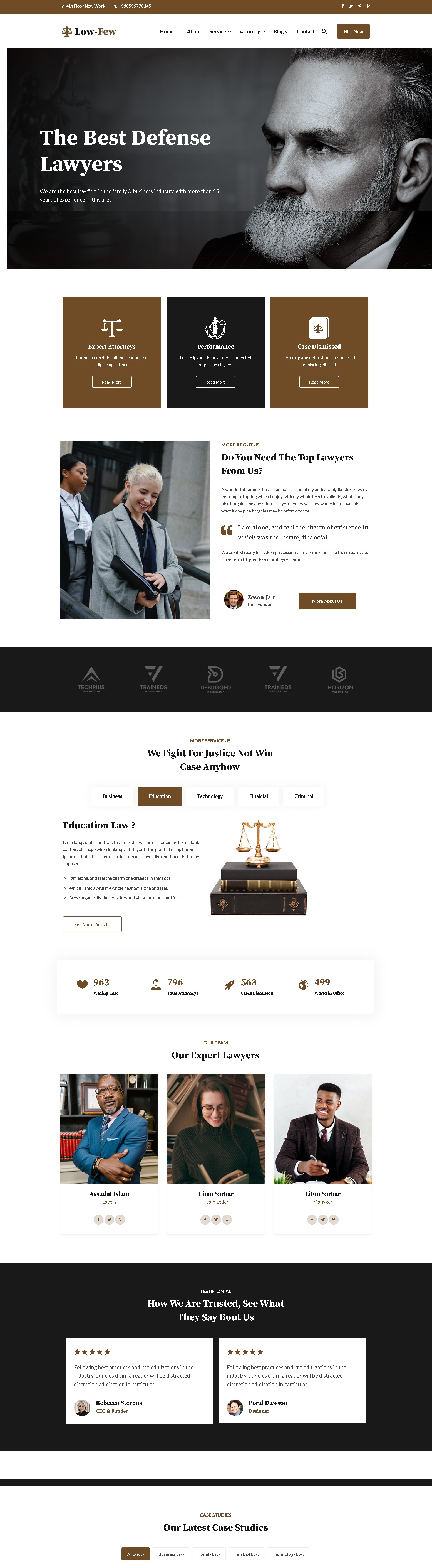 Well-Designed Law Firm & Lawyer Website Templates | EntheosWeb