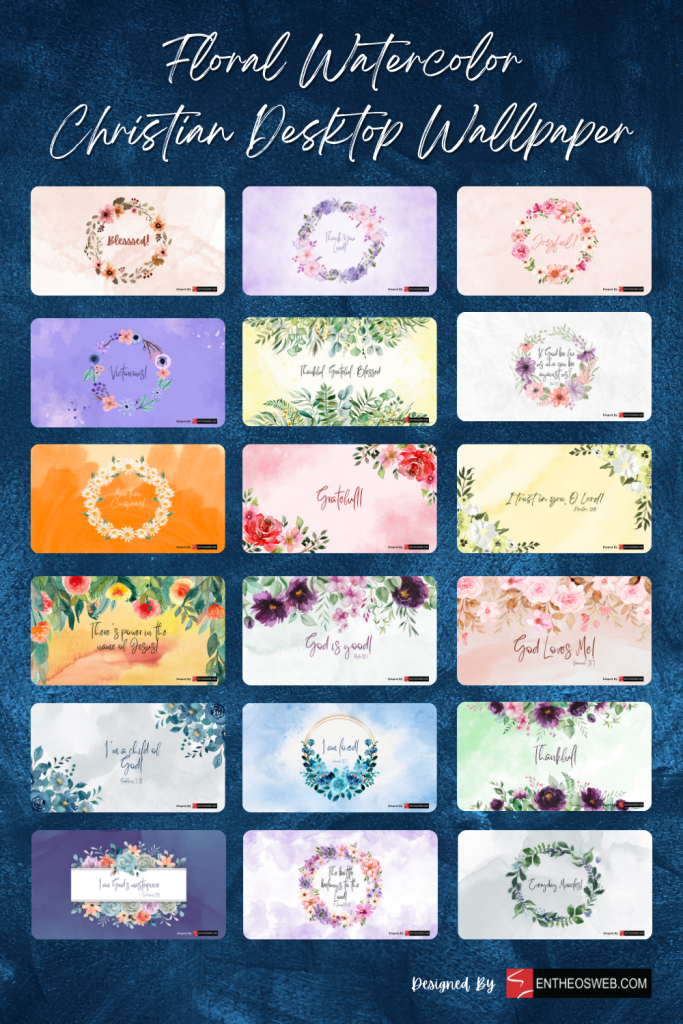 Christian Wallpaper with Bible Verses and Affirmations | EntheosWeb