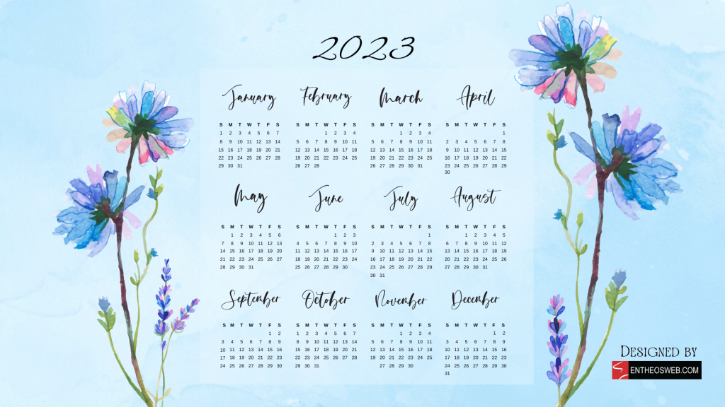 2023 Desktop Wallpaper Calendar Backgrounds » EntheosWeb