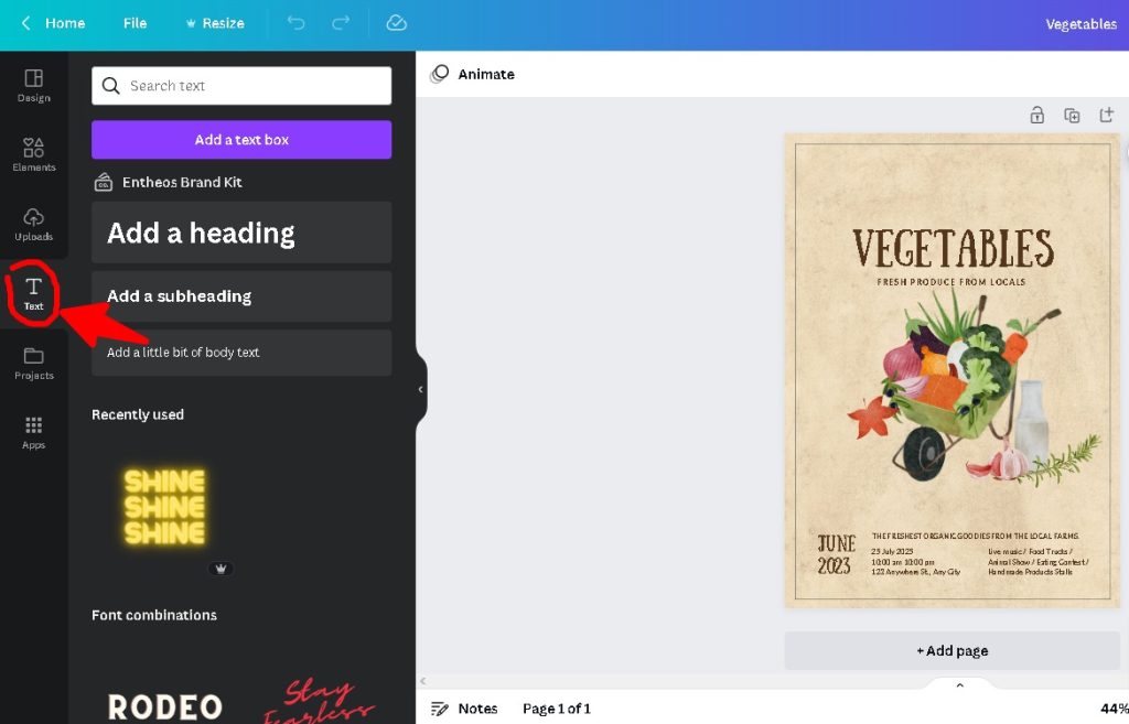 How to Create a Flyer in Canva | EntheosWeb