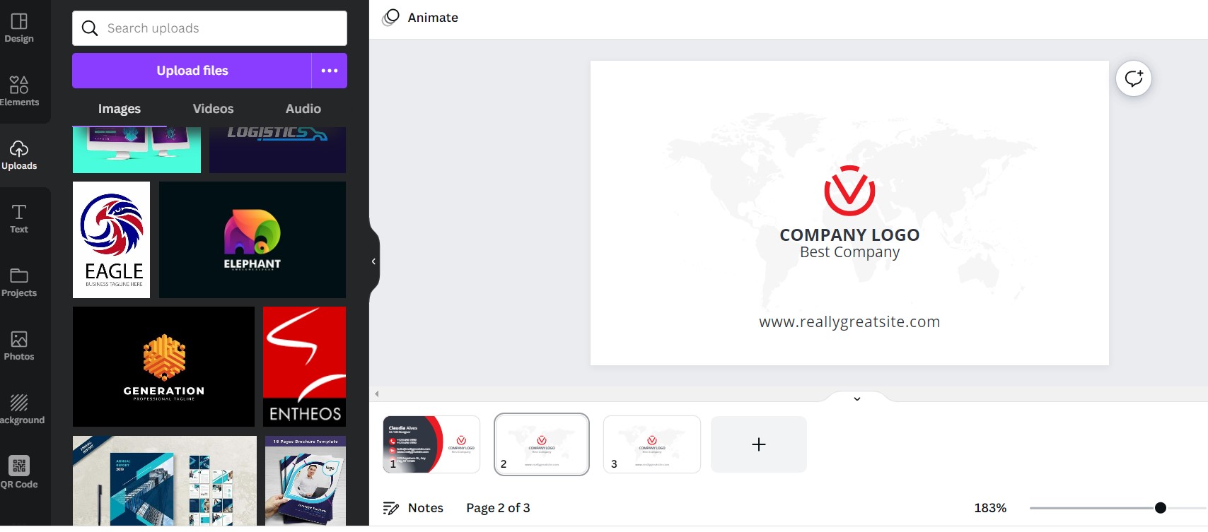 How To Create a Business Card with QR Code | EntheosWeb