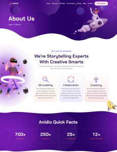 Creative 3D Website Template Designs | EntheosWeb