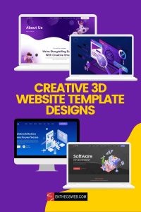 Creative 3D Website Template Designs | EntheosWeb