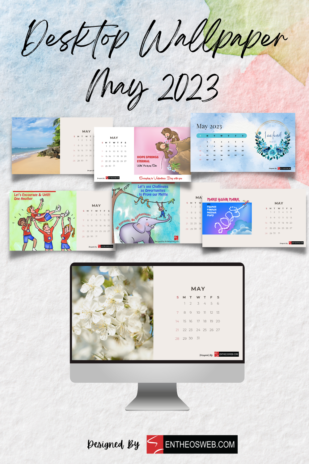 May Desktop Calendar Wallpaper | EntheosWeb