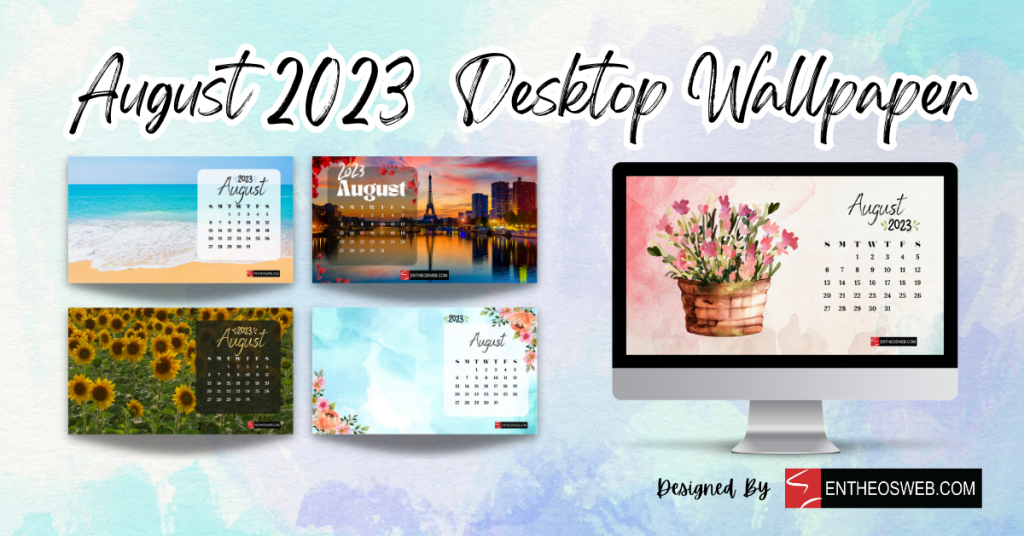 August Calendar Desktop Wallpaper Backgrounds | EntheosWeb