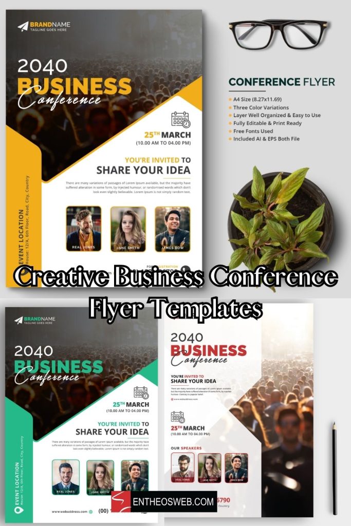 Creative Business Conference Flyer Templates | EntheosWeb