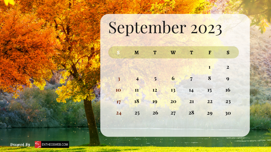 September Calendar Desktop Wallpaper Backgrounds | EntheosWeb