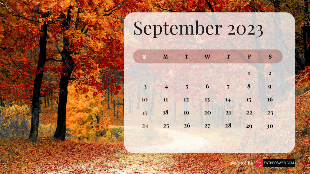 September Calendar Desktop Wallpaper Backgrounds | EntheosWeb