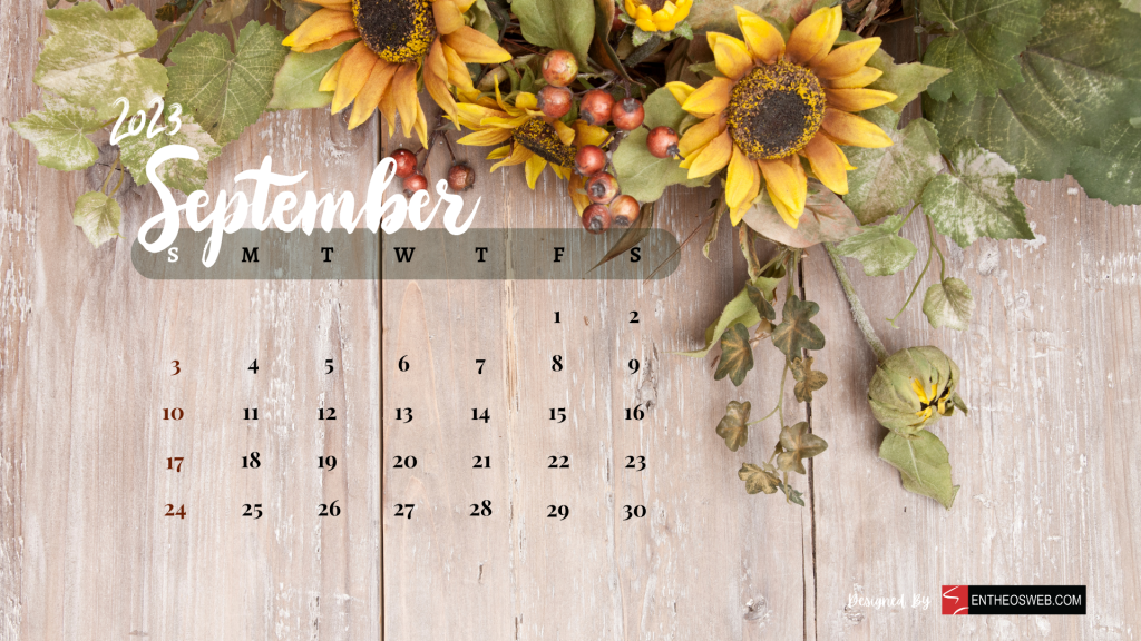 September Calendar Desktop Wallpaper Backgrounds | EntheosWeb