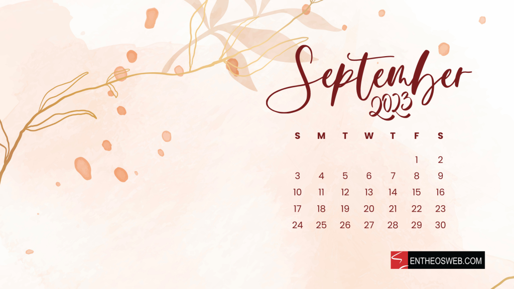 September 2023 Calendar Desktop Wallpaper Backgrounds | EntheosWeb