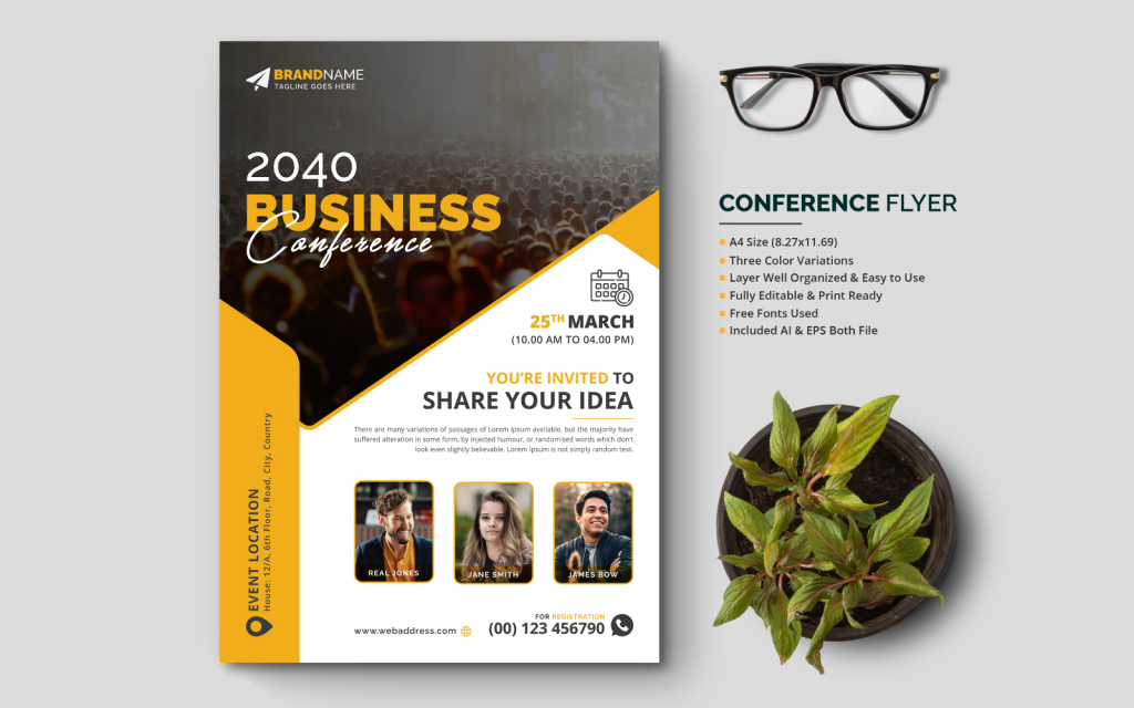Creative Business Conference Flyer Templates | EntheosWeb