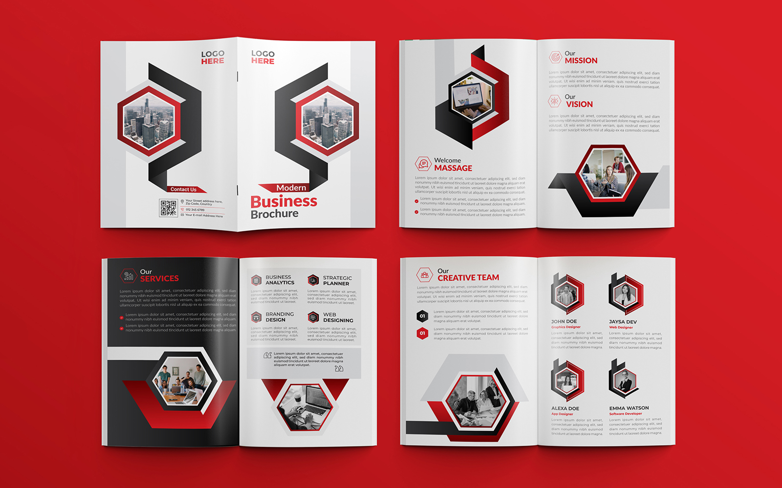 8 Page Business Brochure Templates – Creative and Modern Designs ...