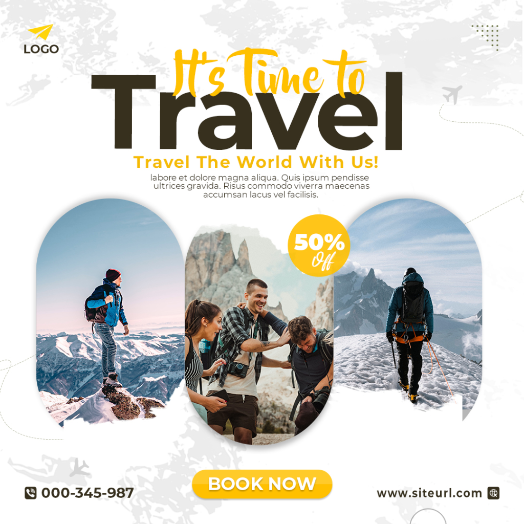 Creative Travel and Tours Social Media Banner Designs | EntheosWeb